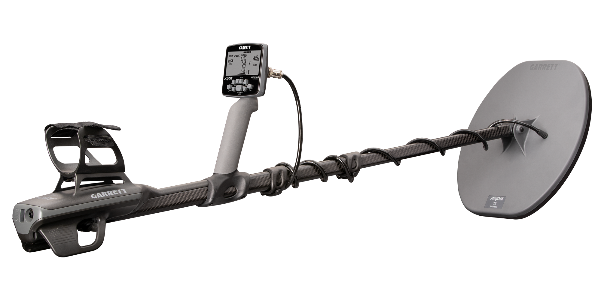 Garrett Axiom Pulse Inductive Metal Detector With 2 Coils and MS-3 Wir ...