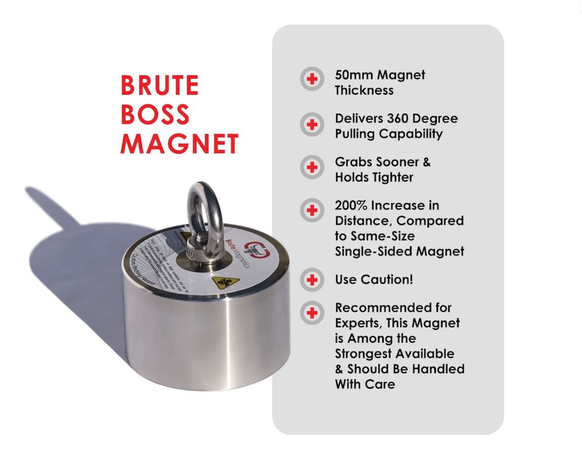 Brute Boss 3500lb 360° Magnet Bundle – The Diggers Den LLC