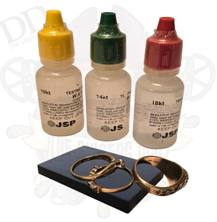 Gold Test Kit 10K,14K and 18K with Stone – The Diggers Den LLC